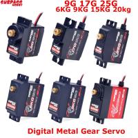 China SURPASS Hobby Digital Servo 9G 17G 25G 6KG 9 15 20Kg Metal Gear For 1/8 1/10 RC Car Boat Duct Plane Airplane Robot for sale