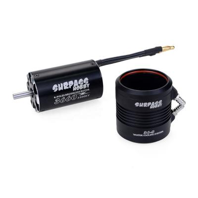 China Waterproof 3660 3500KV Motor W/ Water Cooling 90A Brushless ESC Programming Card For RC Boat Accessories for sale