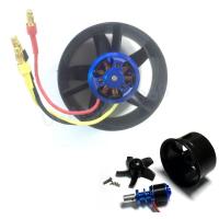 China 70mm / 90 6 Blades Ducted Fan EDF With F2839 3000KV / F3553 1750 650W/ 1600W Brushless Motor For RC Airplane for sale