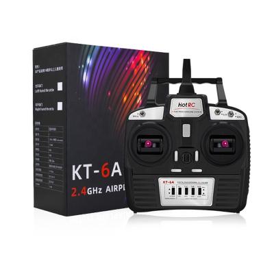 China Hotrc KT-6A 2.4G 6CH RC Transmitter FHSS 6 Receiver With Box For Rc Airplane DIY KT Board Machine FPV Drone for sale