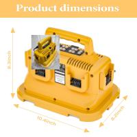 China Power Tool Battery Charger for 20V 60V 18A 6 Ports Li-ion Fast DCB200B 205 609 Lithium for sale