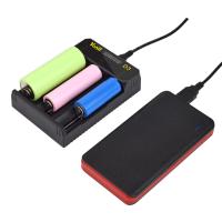 China 3.7V 18650 20700 4.2V 21700 26650 3 Slot Portable Type-C Lithium Ion Rechargeable Battery Charger NiMH Batteries for sale