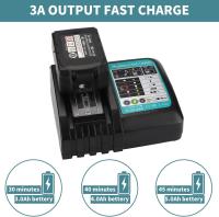 China For 3A Charger For 18V Li-Ion Battery DCRC DCSF/RA/RAA/ With EU Plug BL50 60B 30B 40B for sale