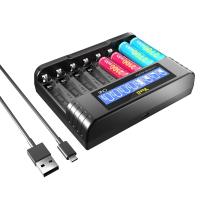 China 8-Slot LCD Ni-MH Battery Charger 1.2V Lcd Charger for AA/AAA Toy Remote Control No. 5/7 Multi-Slot Ni-MH Battery Charger for sale