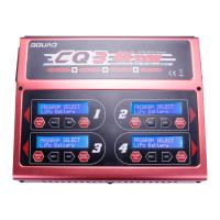 China Hot Sales CQ3 100wx4 10A 1-6S Balance Charger with Adapter Board Durable Lipo Battery Charger for Drones Accessories for sale