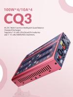 China EV-PEAK  CQ3 100W X 4 RC Multi-Functions 4 Channel Smart Intellgents Balance Charger for Lipo LIHV LiFe NiMH NiCd Pd Battery UAV for sale