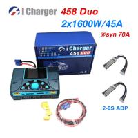 China ICharger 458 DUO 2200W 70A DC 1-8S Dual-Channel Balance Charger for Lilo/LiPo/Life/NiMH/NiCD Battery for sale