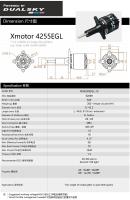 China Dualsky XM4255EGL 620KV 1440W Motor for Large Scales RC Gliders Airplane Motor for sale