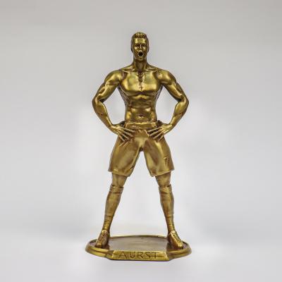 China Small Copper Football Player Statue Cr7 Cristiano Ronaldo for sale