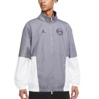 China Full zip PSG Paris Saint Germain Uniform X Jordan Flight Jacket - Grey for sale