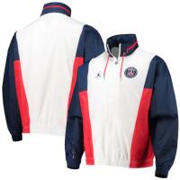China Psg Paris Saint Germain Uniform Zip Up Jacket Hoodie - White for sale