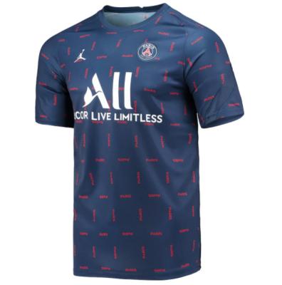 China PSG Paris Saint Germain Uniform Mbappe France Jersey 2021/22 Blue for sale