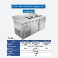 China Stainless Steel Double Door Top Freezer Refrigeration 150 Lbs Upright Refrigerator Freezer for sale