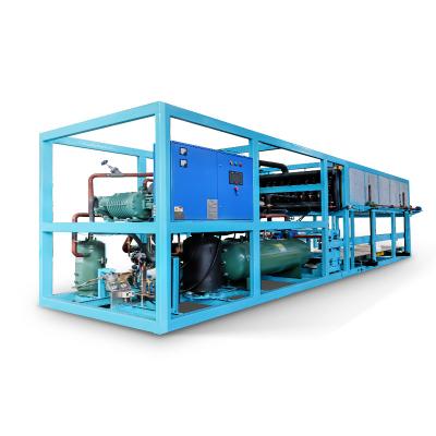 China Direct Cooling Block Ice Machine With 1 Refrigerating Fluid R22 / R404A Ice Mold Size 380*180*1000mm 6450*2360*2530mm for sale