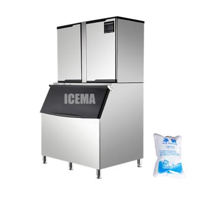 China ICEMA 1000KG 24H Automatic 1Ton Ice Cube Making Machine with Copeland Compressor for sale