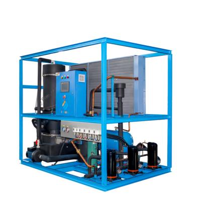 China Industrial Hot Ice Machine with 2 Tons Tube Ice Capacity and 2460*1575*1850mm Size for sale
