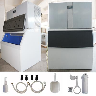 China 220-380V Voltage And R404a/R507a Refrigerant Customized Commercial Ice Cube Machine for sale