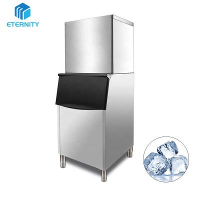China 200KG 300kg 400kg 500kg ICEMA Ice Cube Maker Machine 760*830*1780mm Ice Size 22x22x22mm for sale