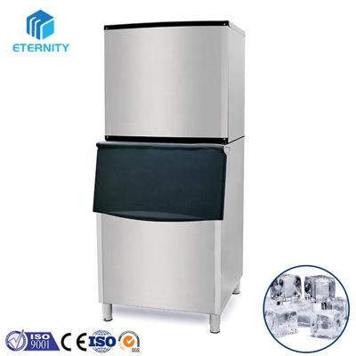 China 250kg Ice Storage Capacity Commercial Cube Ice Machine for Restaurant Bar Home Cooling for sale