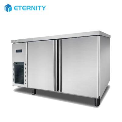 China Stainless Steel Double Door Top Freezer Refrigeration 150 Lbs Upright Refrigerator Freezer for sale