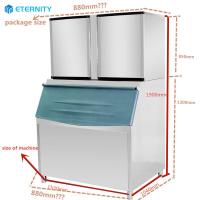 China Air Cooling Type Commercial Ice Cube Machine Offering Daily Capacity 900kg 24 Hours Refrigerant R404a Ice Making Equipment for sale