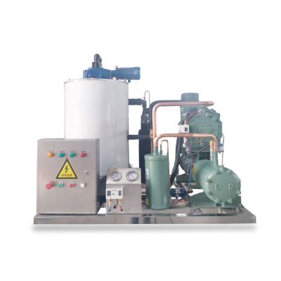 China Automatic Seawater Flake Ice Machine 1 Tons Commercial For Food Fish Farm for sale
