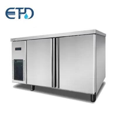 China Stainless Steel Refrigerator Freezer with Adjustable Door Bins and R404A Refrigeration Technology for sale