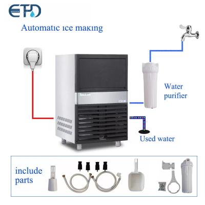 China Refrigerant R404a Industrial Ice Cube Machine with 41kg Ice Cube Production for sale