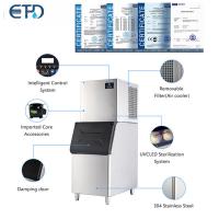 China 200KG 300kg 400kg 500kg ICEMA Ice Cube Maker Machine 760*830*1780mm Ice Size 22x22x22mm for sale