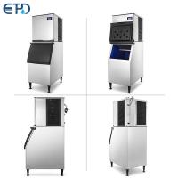 China 200KG 300kg 400kg 500kg ICEMA Ice Cube Maker Machine 760*830*1780mm Ice Size 22x22x22mm for sale