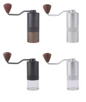 China Black Stainless Steel Handle Hand Coffee Grinder Manual Coffee Beans Grinders for sale