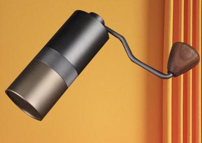 China Light Portable Hand Coffee Grinder With Adjustable Luxury Wood Handle for sale