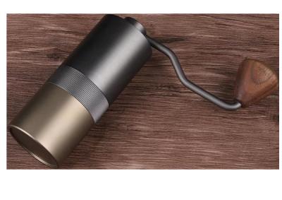 China Aluminium Handle Burr Coffee Grinder Manual Coffee Bean Mill Parts for sale