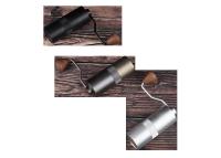 China Small Portable Wood Handle Metal Burr Manual Coffee Bean Mill Washable for sale
