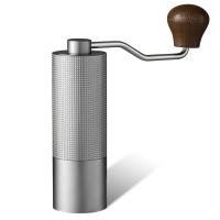 China Portable Travel Mini Household Classic Metal Wood Hand Coffee Grinder Accessories Set for sale