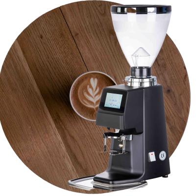 China Aluminum Commercial Coffee Grinder Flat Burr Manual for sale