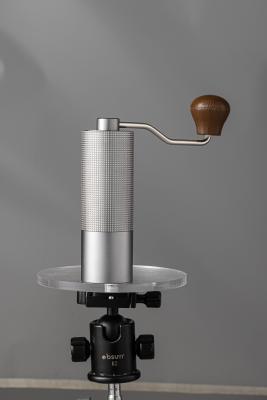 China Portable Camping Coffee Grinder Custom Metal Burr Triangle Stainless Steel for sale