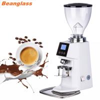 China Aluminium alloy espress coffee grinder 64mm flat burr tochscreen grinder for sale