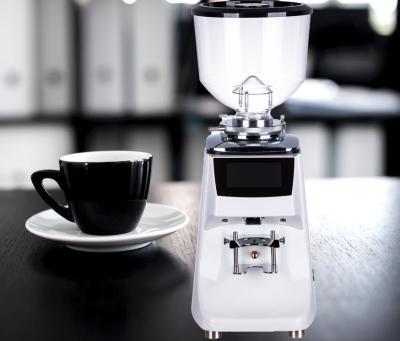China Espresso Touch Screen Coffee Grinder 83mm Titanium Metal Burr Coffee Grinder for sale