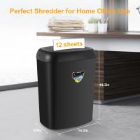 China 12 Sheet Cross Cut Shredder With 25L Bin for sale