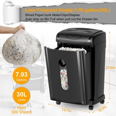 China Secure Cross Cut Heavy Duty Paper Shredder With Pull Out Basket  2.2m/Min for sale