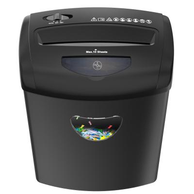 China Overload Protection Commercial Paper Shredder machine CD218P 10 Sheet Cross Cut 5.55 Gallons 21L Bin basket for sale