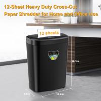 China Heavy duty P-4 Paper Shredder machine 25L bin shred capacity 12 sheets A4 CD228P-12 for sale