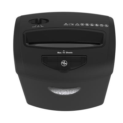 China CD218P Cross Cut Paper Shredder Machine For Home Office With 21L Basket Bin 10 Sheets A4 Shredding Cd Card for sale