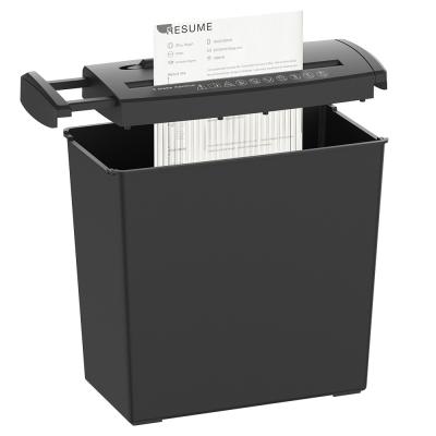 China 5 sheets A4 mini paper shredder machine for home and office use with 10L Bin S606B for sale