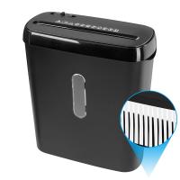 China 6 Sheets Strip Cut Paper Shredder Machine WITH 8L Mini Basket Bin S636B for sale