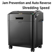 China Jam Prevention and Auto Reverse 2.2m/min Shredding Speed Commercial Paper Shredder for sale