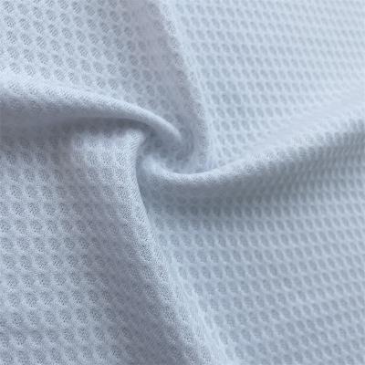 China 100% Polyester Knitted Jacquard Soccer Mesh Fabric 170cm Width 160gsm Weight for Sportswear Manufacturing for sale