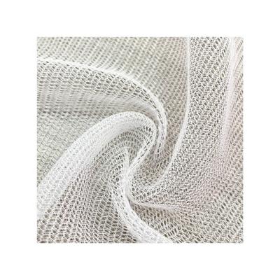 China Grey Polyester Mesh Fabric 20gsm-50gsm 142cm-155cm Width for Apparel and Uniform Manufacturing for sale