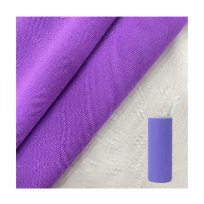 China 75D Stock Lot Anti Slip Jersey Fabric 100% Polyester 142cm Width for Glass Bottle Cover for sale